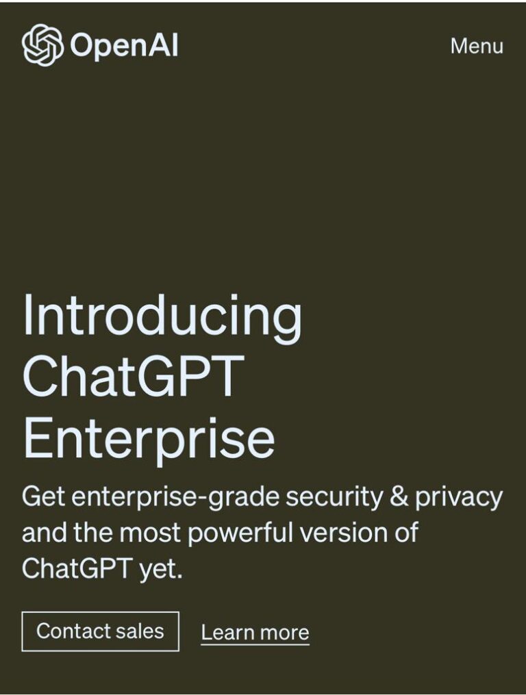 OpenAI推出企業版ChatGPT 可無限使用 GPT-4及新增隱私保護功能 - YOOV - Make IT. Happen